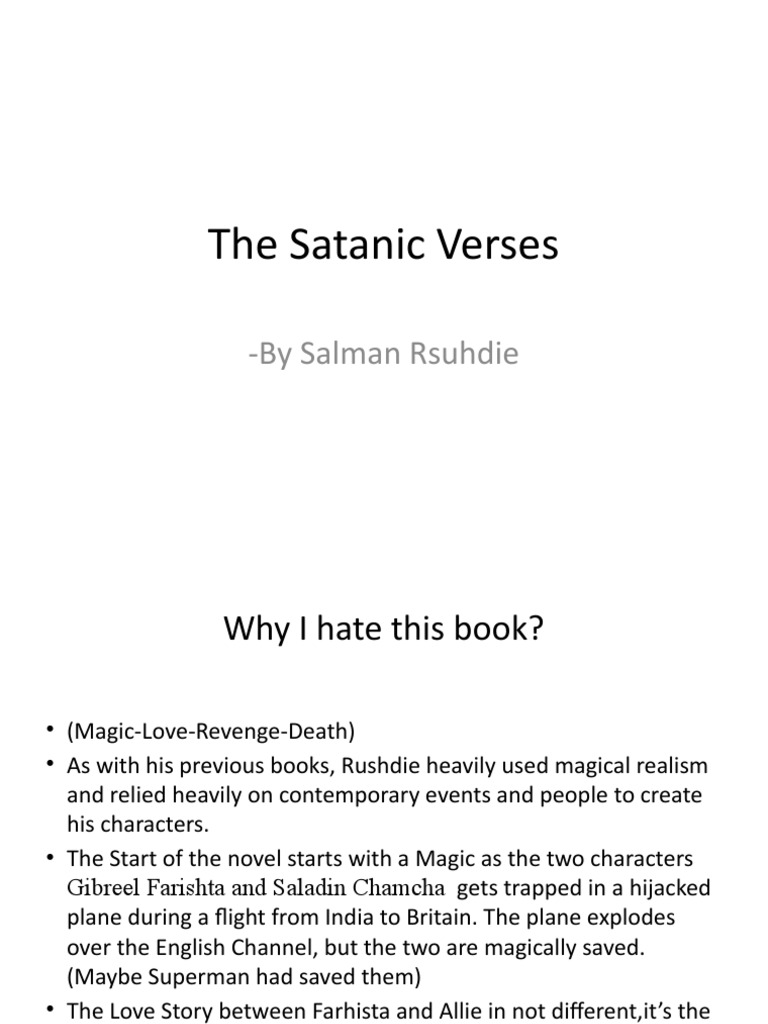 The Satanic Verses: - by Salman Rsuhdie | PDF | General Fiction