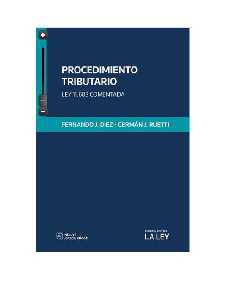 Procedimiento Tributario Ley 11683 - Diez - Ruetti | PDF | Impuestos | Interpretación del lenguaje