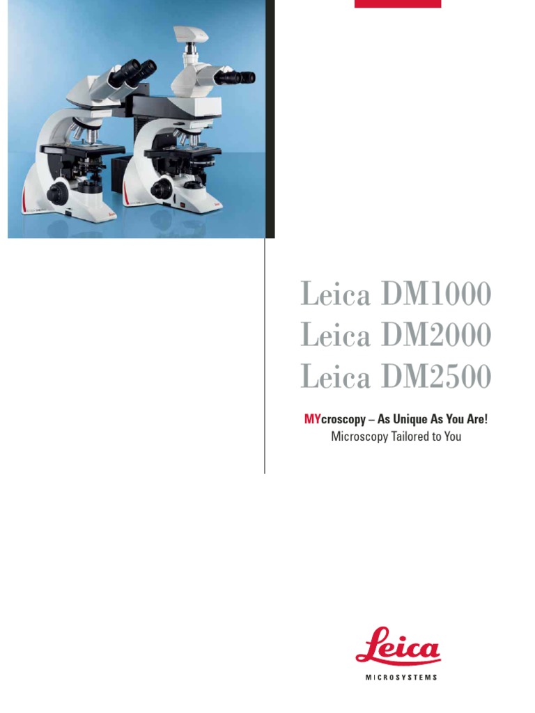 DM1000 2000 2500 Manual | PDF | Microscopy | Microscope
