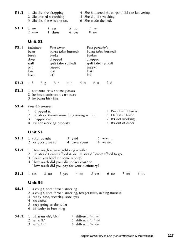 Cambridge - English Vocabulary in Use - Pre-Intermediate & Intermediate ...