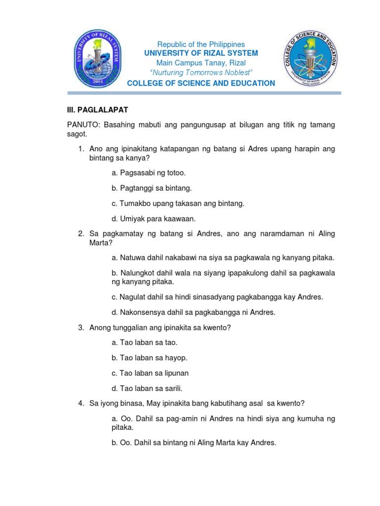 Talatanungan New | PDF