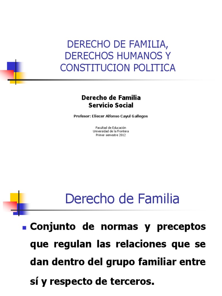 Derechos de la Familia y Humanos | PDF | Familia | Adopción