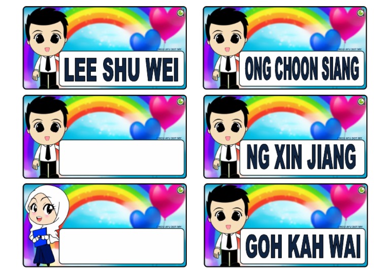 Label Nama Murid | PDF