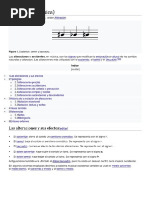 Unidad 25 Alteraciones Y Armadura Clase De Lenguaje
