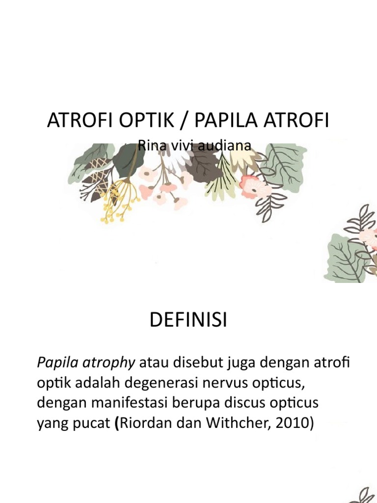 Atrofi Optik | PDF