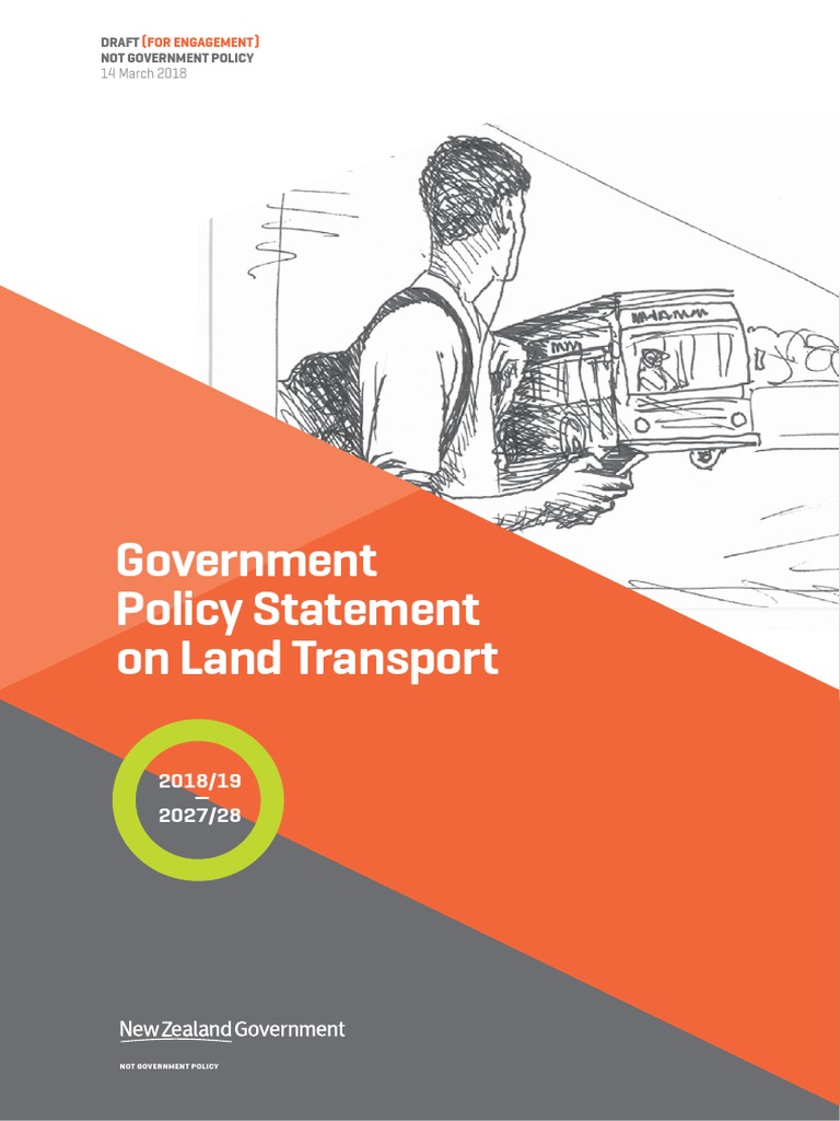 Government Policy Statement On Land Transport: 14 March 2018 | PDF ...