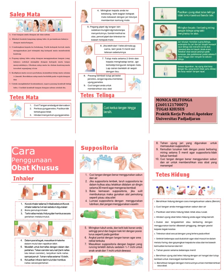 Leaflet Penggunaan Obat Khusus | PDF
