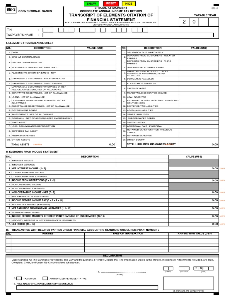 13 8B-3 Special Attachment Transcript FS Conventional Banks | PDF