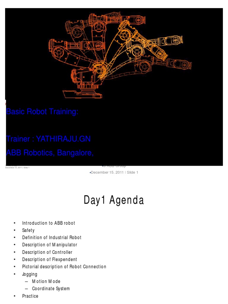 Basic Robot Training - Customerl | PDF | Robot | Robotics