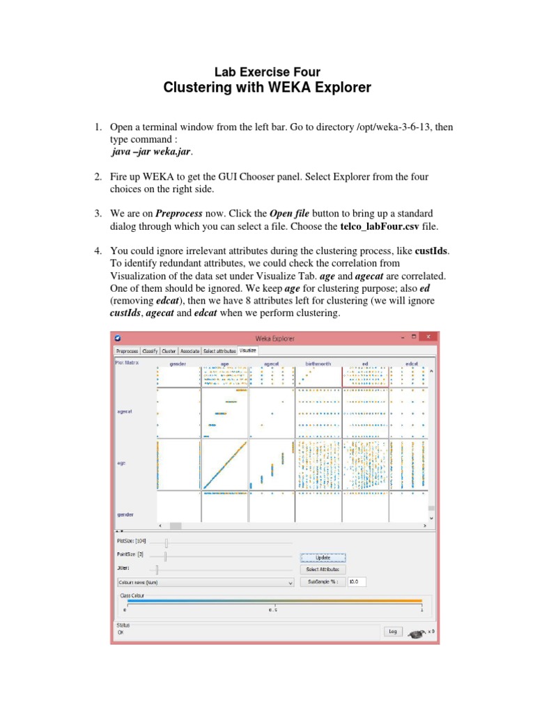 Weka LabFour | PDF | Cluster Analysis | Data Set