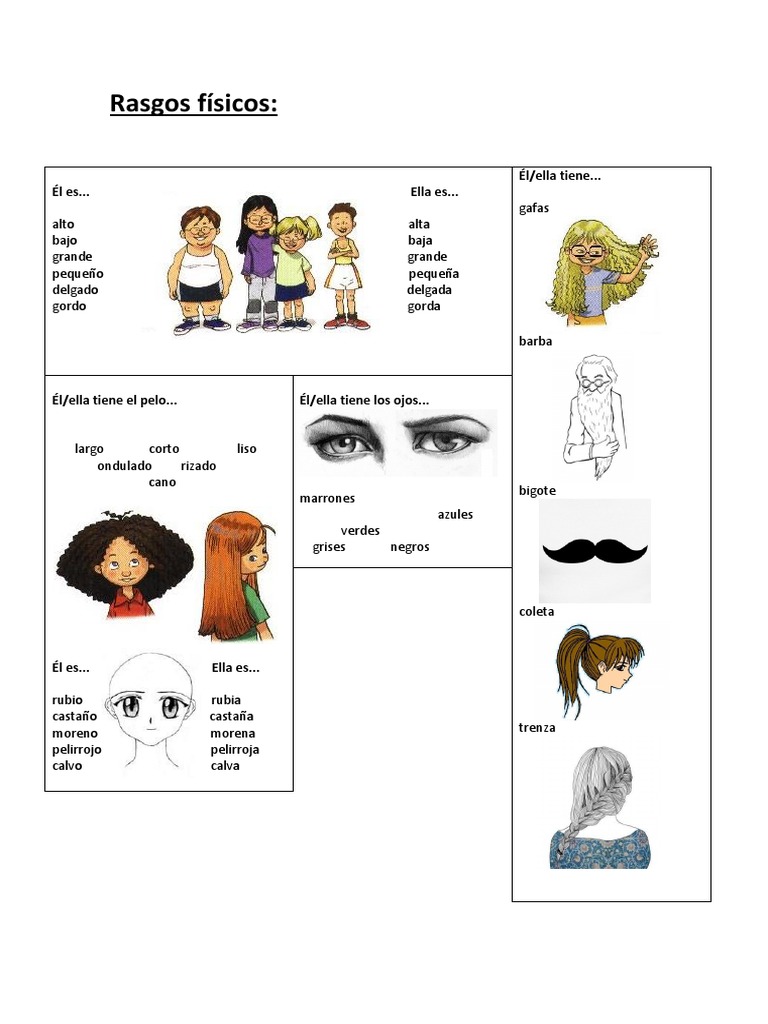Rasgos físicos de las personas | PDF