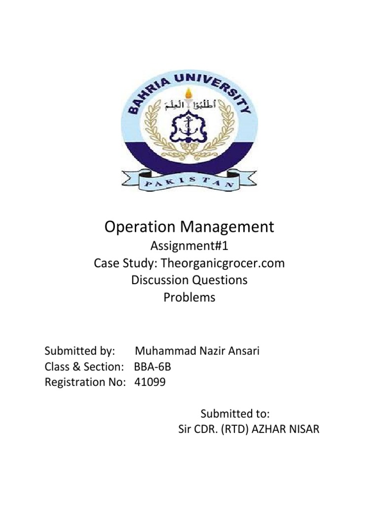 OPM Assignment No. 1 | PDF | Online Shopping | Brick And Mortar