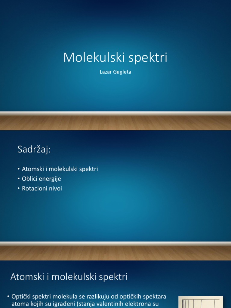 Molekulski Spektri | PDF