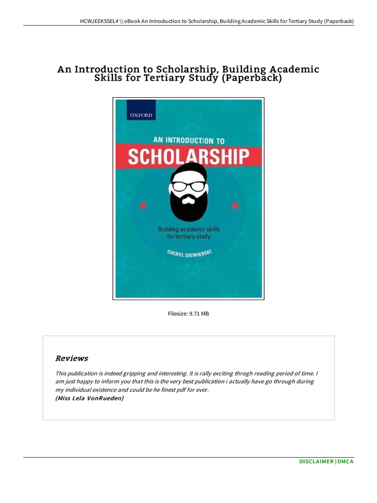 An Introduction To Scholarship Building Academic | PDF | Academia ...