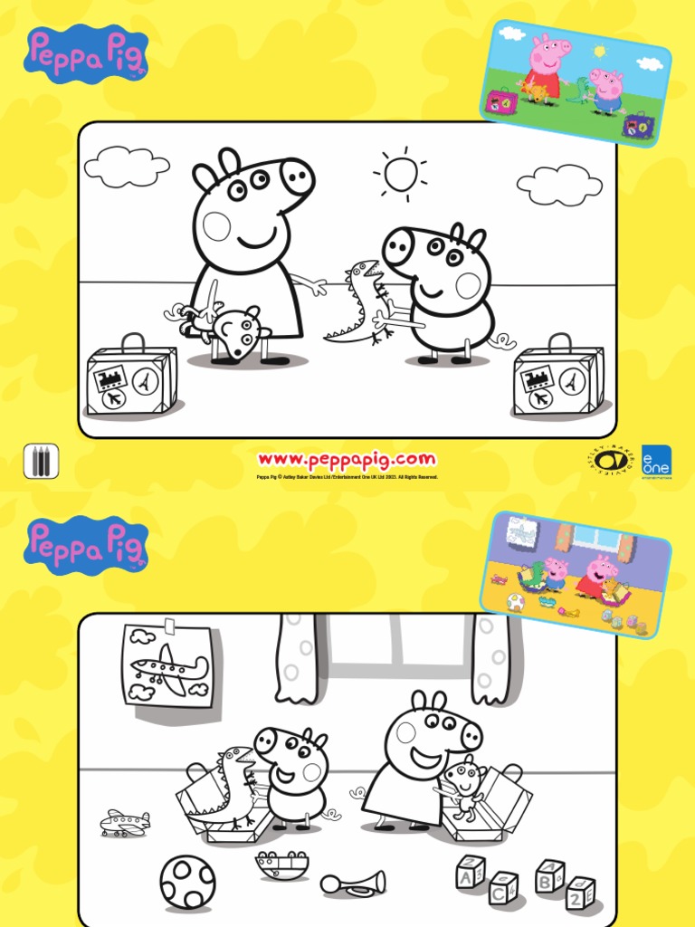 Libro Peppa Pig para Colorear PDF | PDF