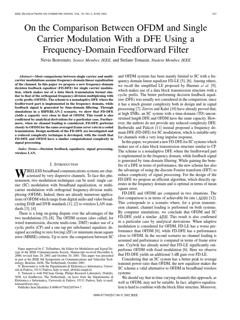TRANCOM02 | PDF | Orthogonal Frequency Division Multiplexing | Discrete ...