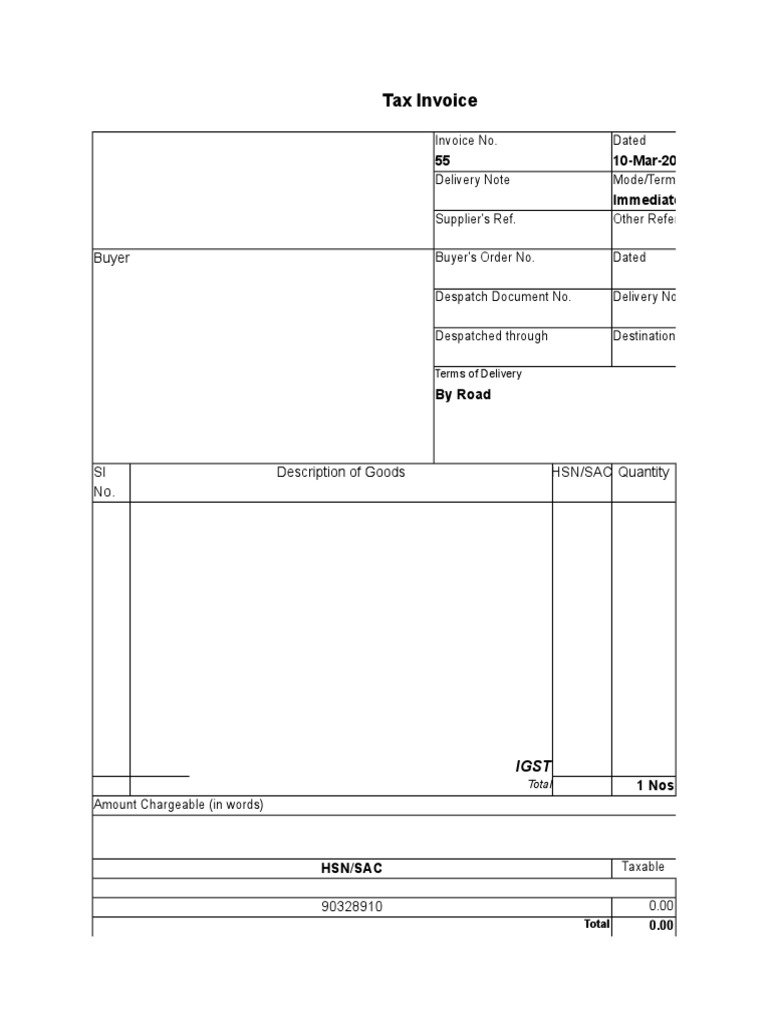 GST Invoice Format | PDF | Invoice | Payments