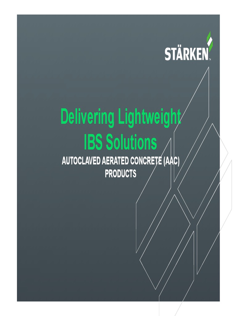 Starken Lightweight Block Presentation | PDF | Wall | Brick