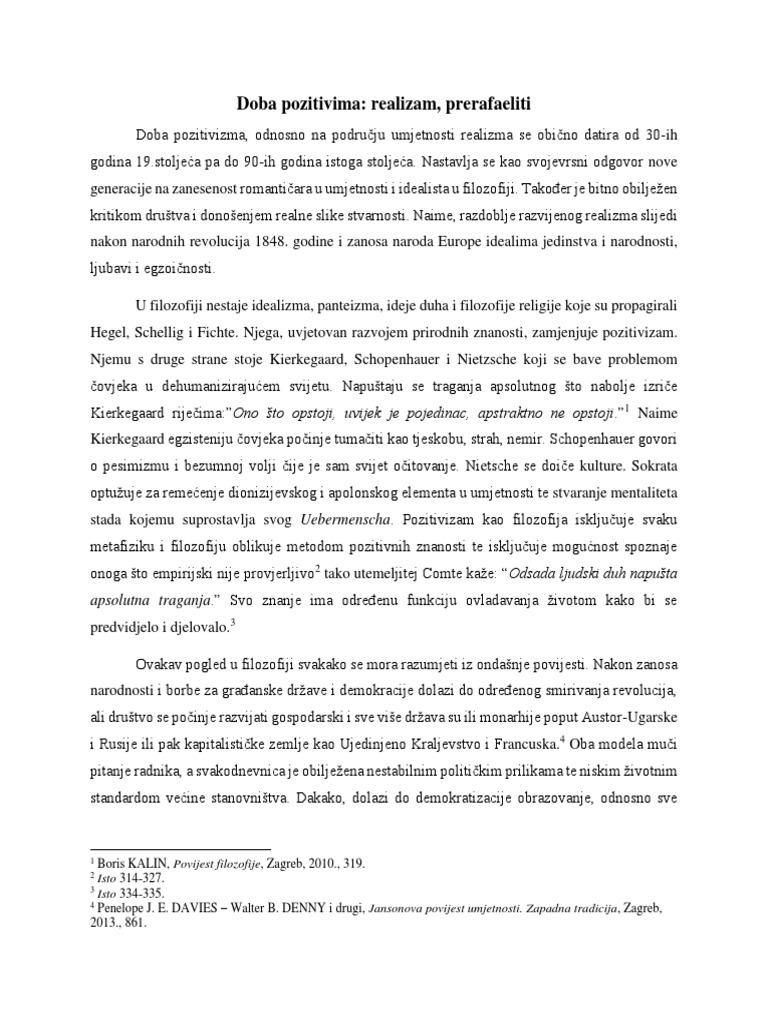 Umjetnost Realizma | PDF