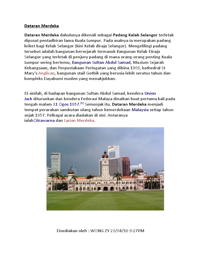 Dataran Merdeka | PDF