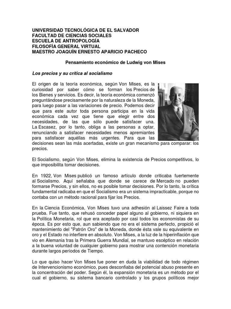 Mises y Hayek | PDF | Friedrich Hayek | Ciencias económicas