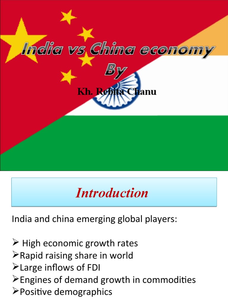 India Vs China Pdf Economic Growth China