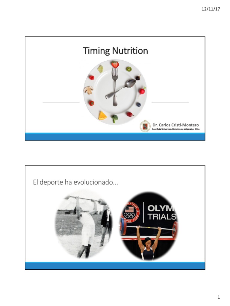 Timing Nutrition: El Deporte Ha Evolucionado.. | PDF | Physical ...