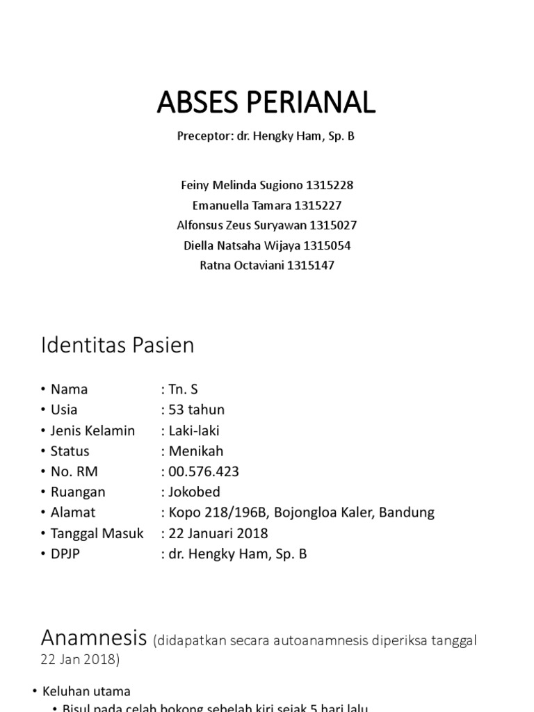 Abses Perianal | PDF