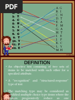 Identification Type Test Items: Example | PDF | Multiple Choice | Question