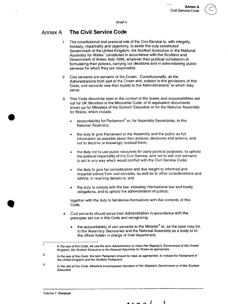 MOO/ Al P (-) 37-: Annex A The Civil Service Code | PDF | Common Law ...