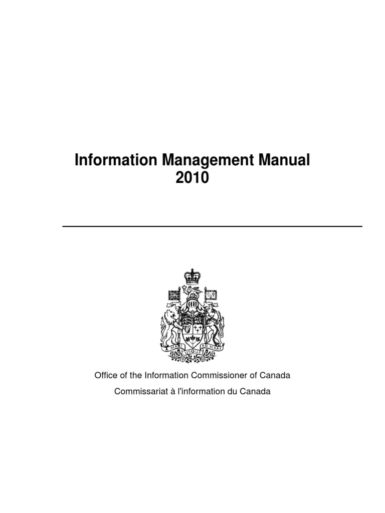 Information Management Manual | PDF | Classified Information | Records ...