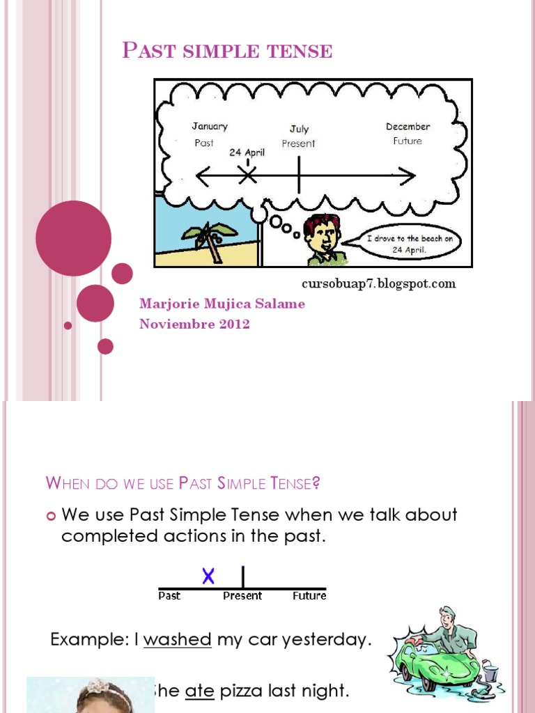 Ast Simple Tense: Marjorie Mujica Salame Noviembre 2012 | PDF | Verb ...