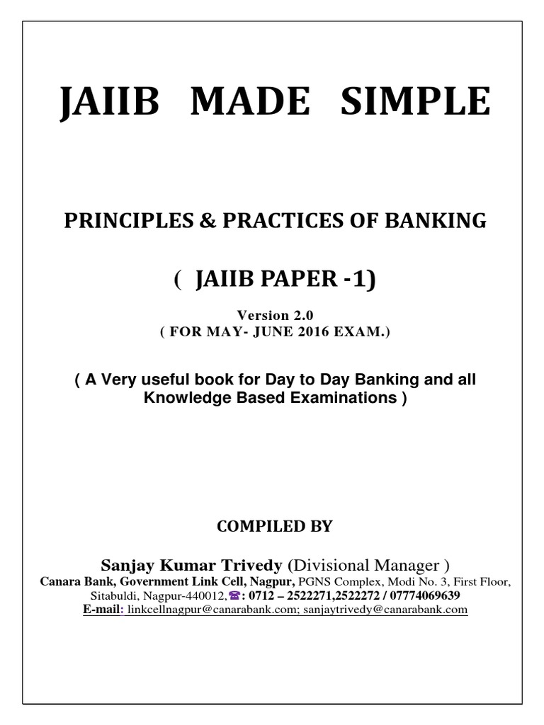 Jaiib Made Simple Paper 1 | PDF | Derivative (Finance) | Factoring ...