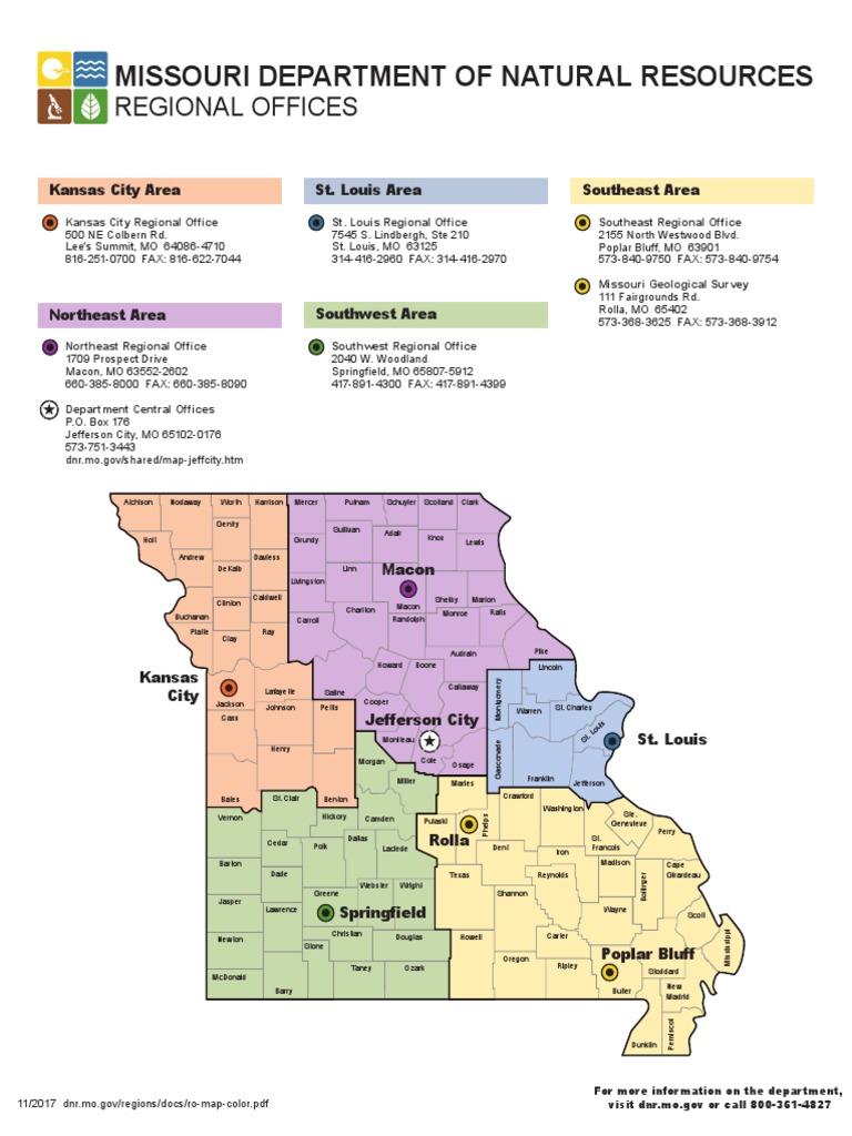 DNR Map | PDF | Missouri | Midwestern United States