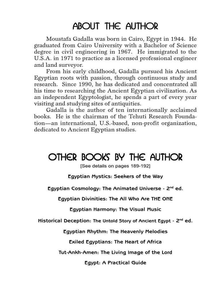 Ancient Egyptian Handbook Pdf | Handbook to life in ancient Egypt – TAVSK