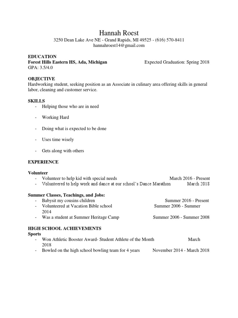 Resume Draft | PDF