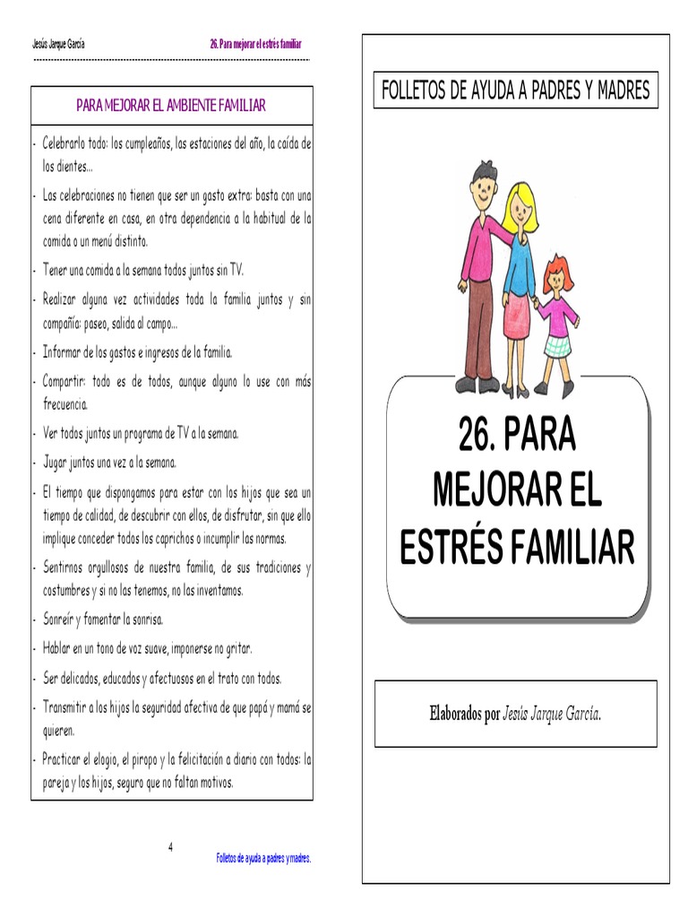 26 Mejorar El Estres Familiar | PDF | Estrés (biología) | Conceptos ...