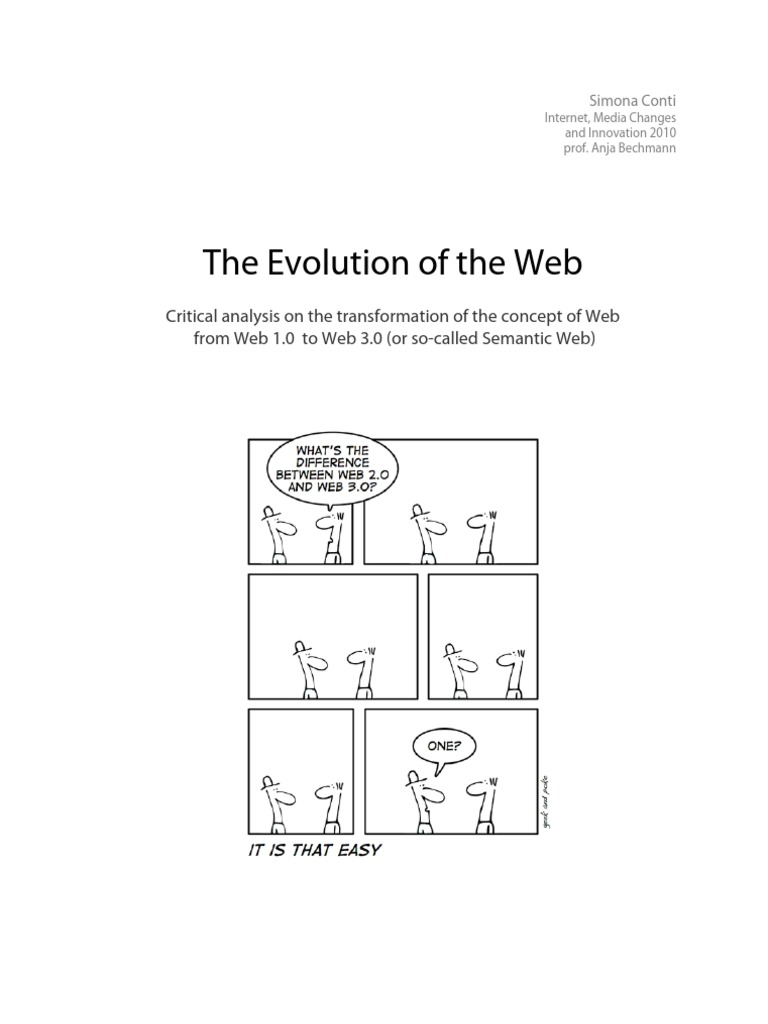 The Evolution of The Web | PDF | Web 2.0 | Semantic Web
