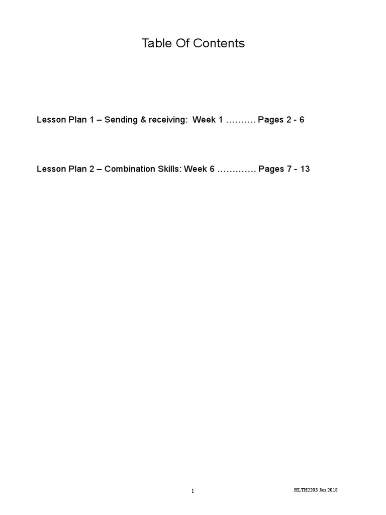 Lesson Plans 2203 | PDF | Bowling (Cricket) | Cricket
