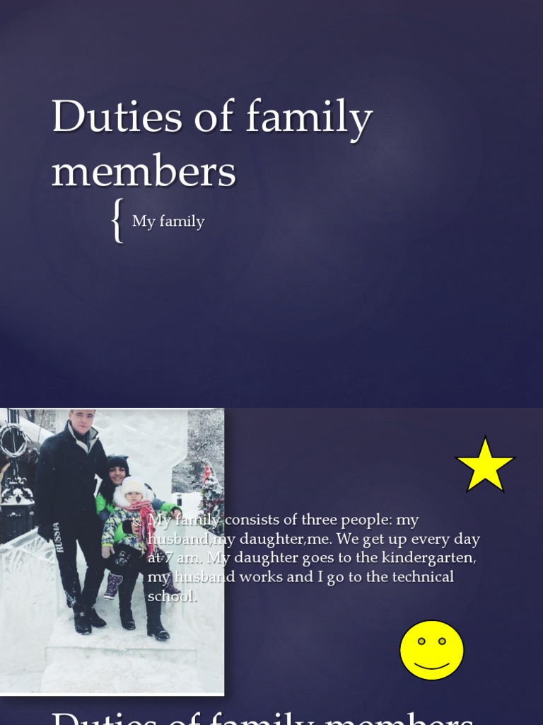 Family Roles and Daily Routines | PDF | Wellness