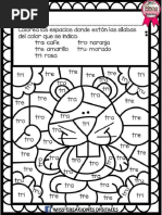 Evaluacion Lectura Silabica C | PDF