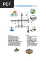 Sopa de Letras: Desastres Naturales | PDF