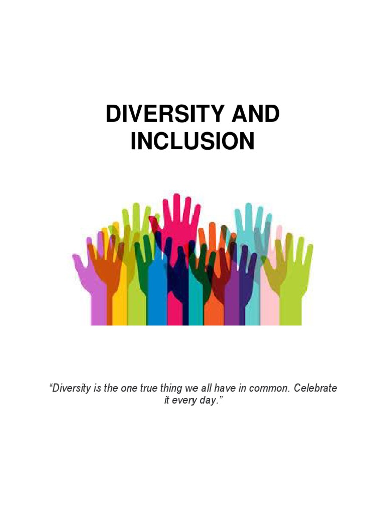 Diversity and Inclusion | PDF | Inclusion (Education) | Reading ...