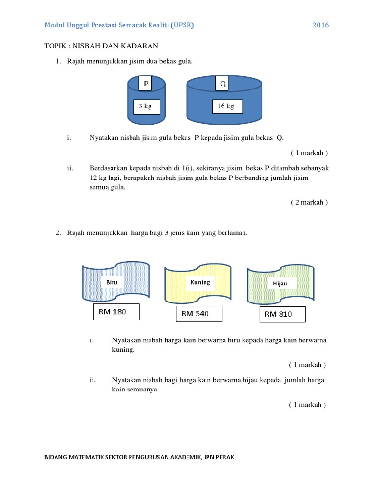 12.nisbah Dan Kadaran | PDF