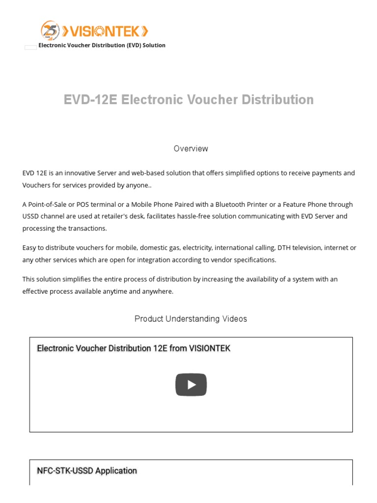 Electronic Voucher Distribution | PDF | Point Of Sale | Voucher