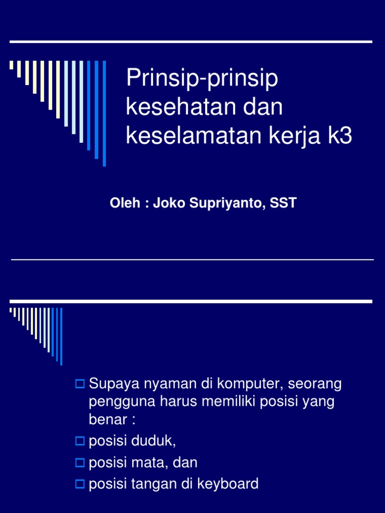 Prinsip-Prinsip Kesehatan Dan Keselamatan k3 | PDF | Kesehatan Holistik
