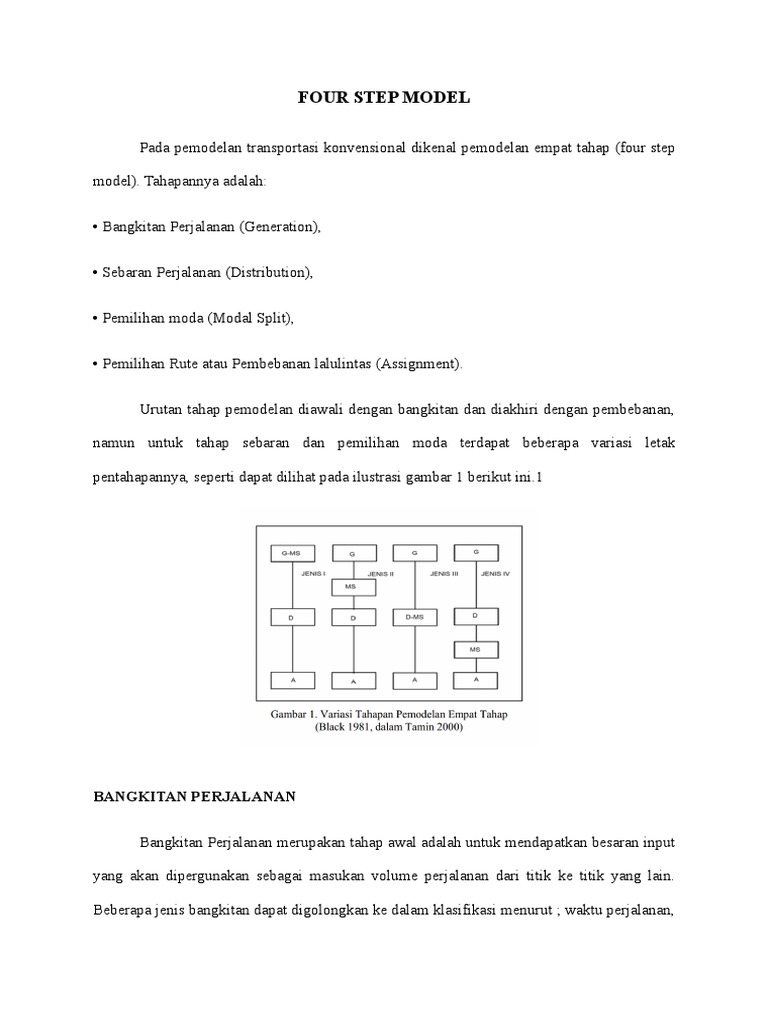 Four Step Model | PDF