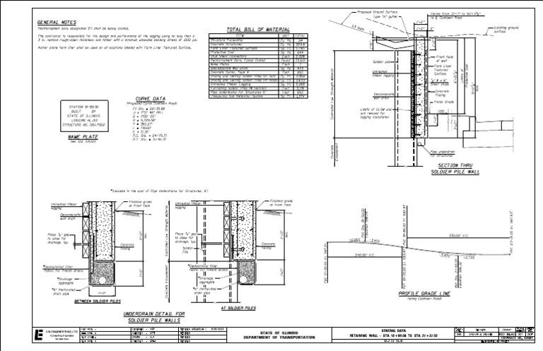 General Notes: Between Soldier Piles | PDF | Deep Foundation ...
