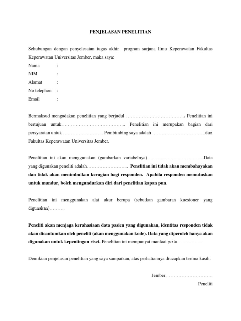 Contoh Informed Concern | PDF