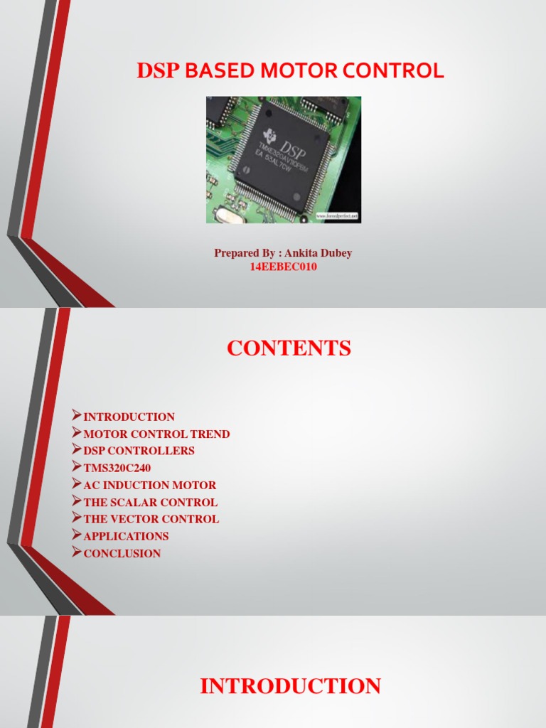 DSP Based Motor Control | PDF | Digital Signal Processor | Digital ...